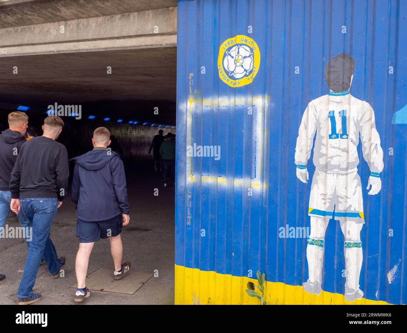 Leeds fans elland road hi-res stock photography and images - Alamy