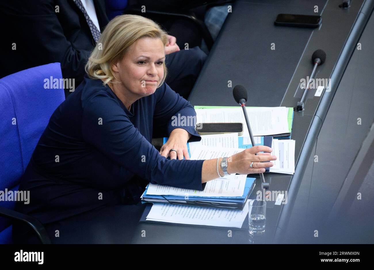 20 September 2023, Berlin: Nancy Faeser (SPD), Federal Minister of the ...