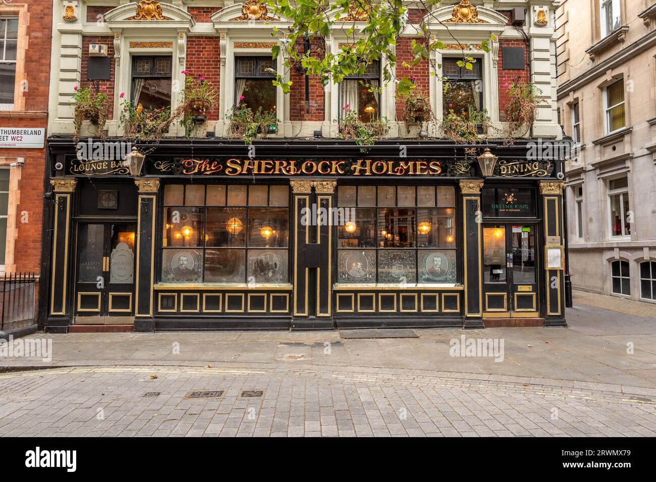 London, September 19th 2023: The Sherlock Holmes pub in St James' Stock ...