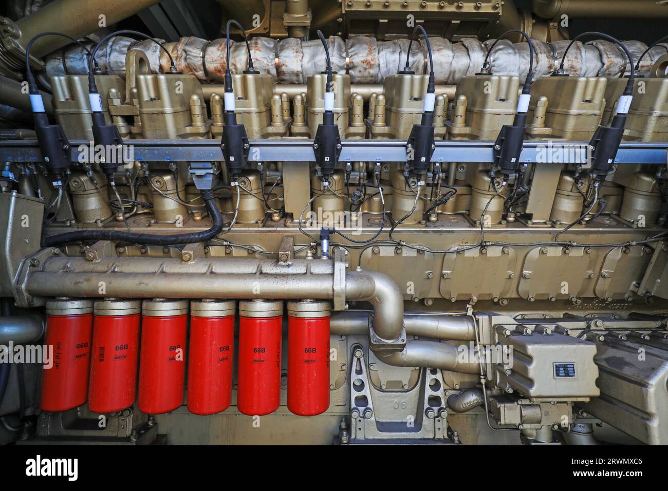 Biogas generator internal structure, North China Stock Photo - Alamy