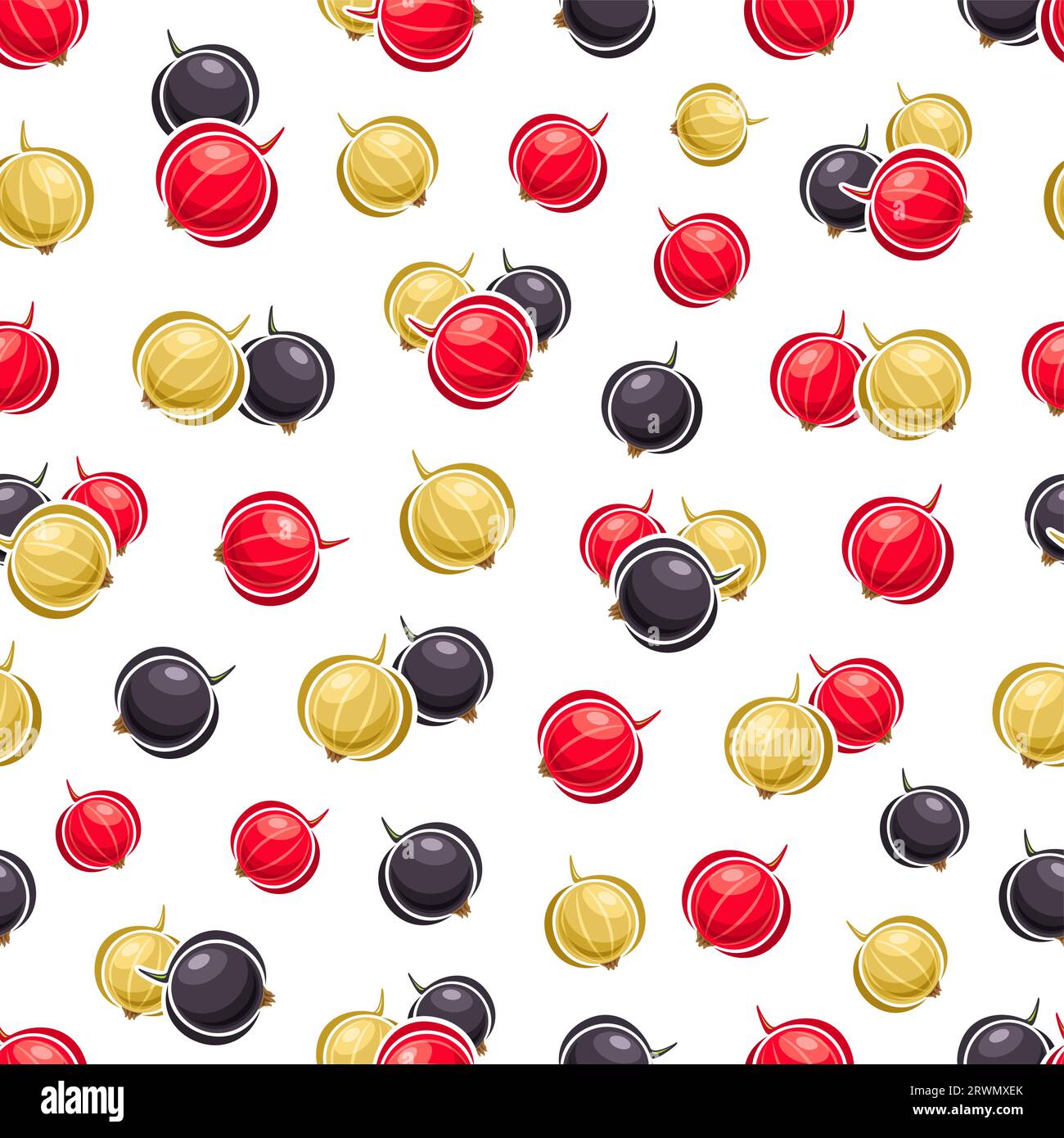 Vector Currants Seamless Pattern, repeat background with simple cut out ...