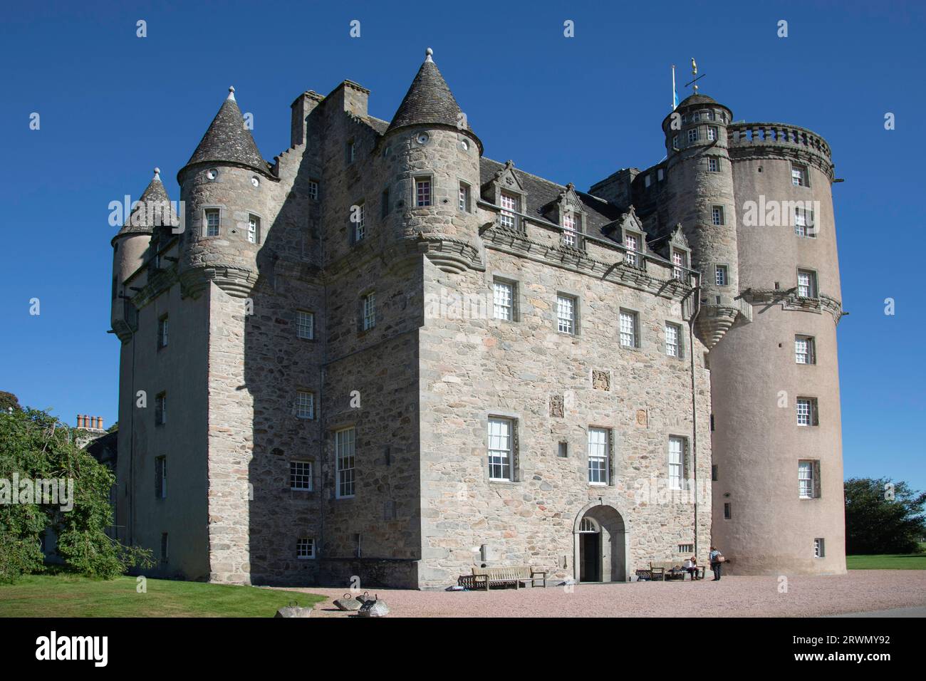 A view of Fraser Castle near Aberdeen Scotland Stock Photo - Alamy