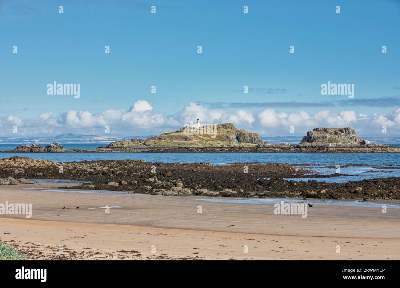 Fidra island in the Firth of Forth East Scotland Stock Photo - Alamy