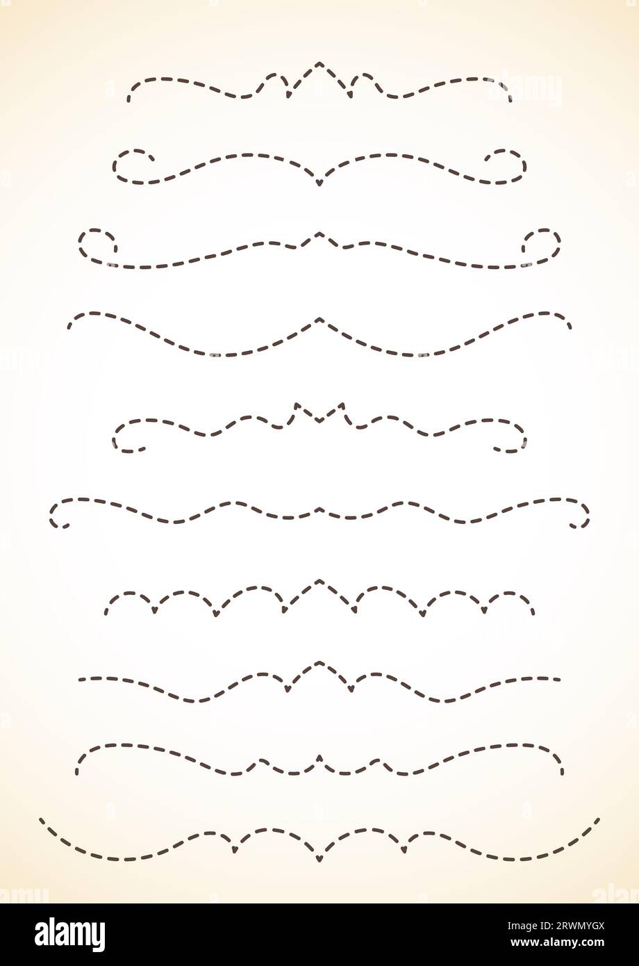 Classic and elegant dashed line design hi-res stock photography and ...