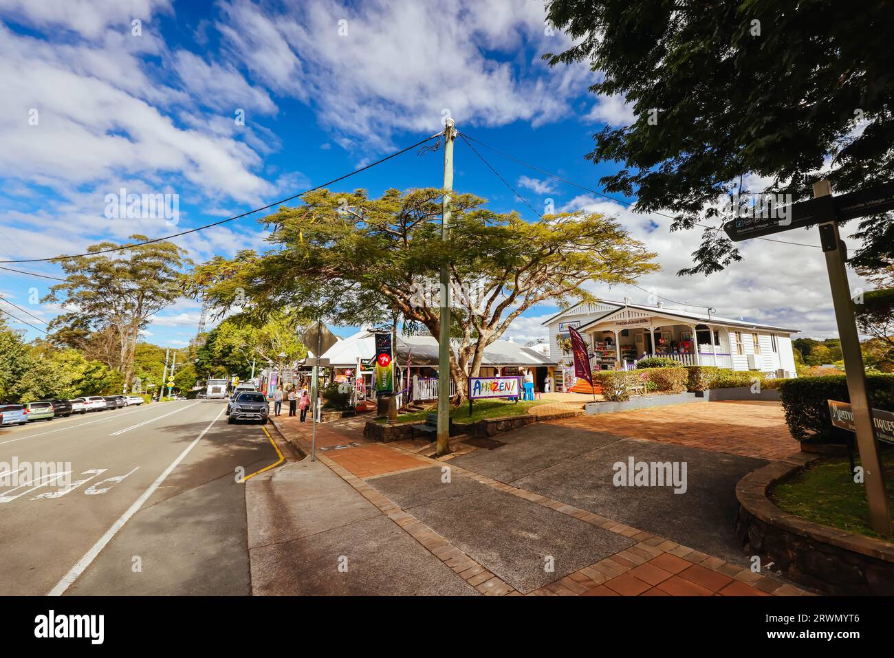 Historic Town of Montville in Queensland Australia Stock Photo - Alamy