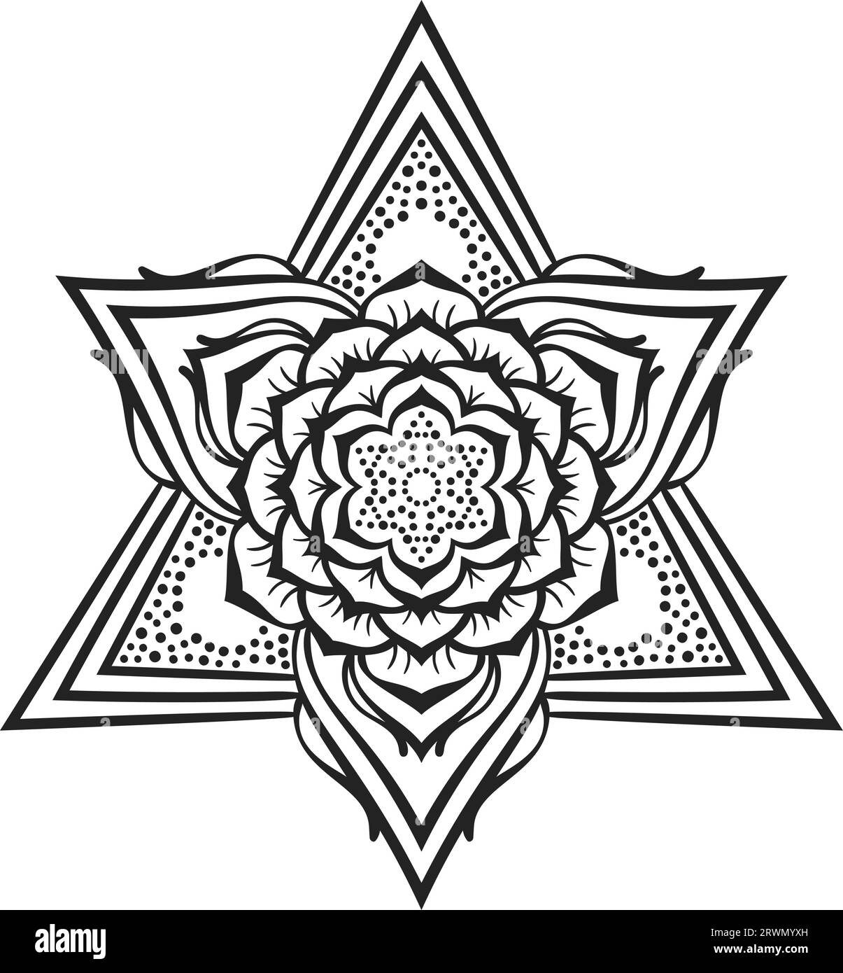 Lotus Flower Mandala Design 11,800+ Lotus Mandala Stock Illustrations,