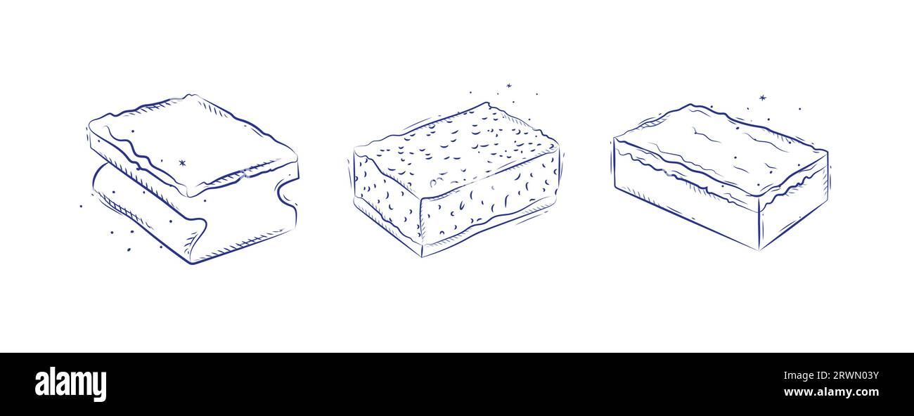 Kitchen washcloth drawing in graphic style on light background Stock ...