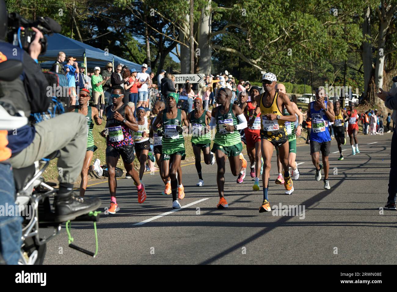 Group of competitive elite runners at Hillcrest, 96th Comrades Marathon ...