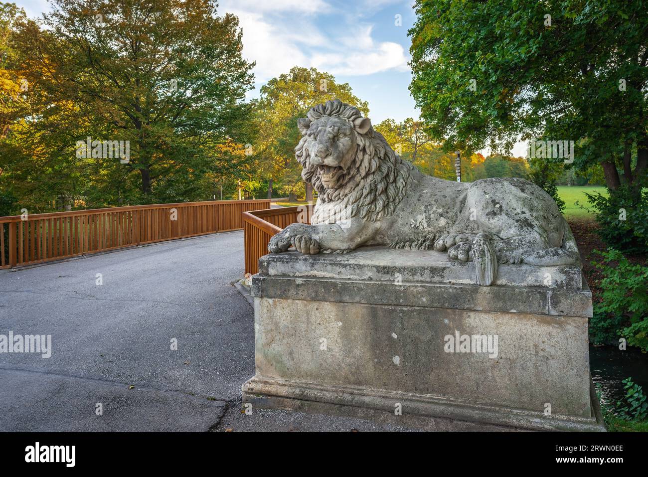 Lions Bridge at Laxenburg Castle Park - Laxenburg, Austria Stock Photo - Alamy