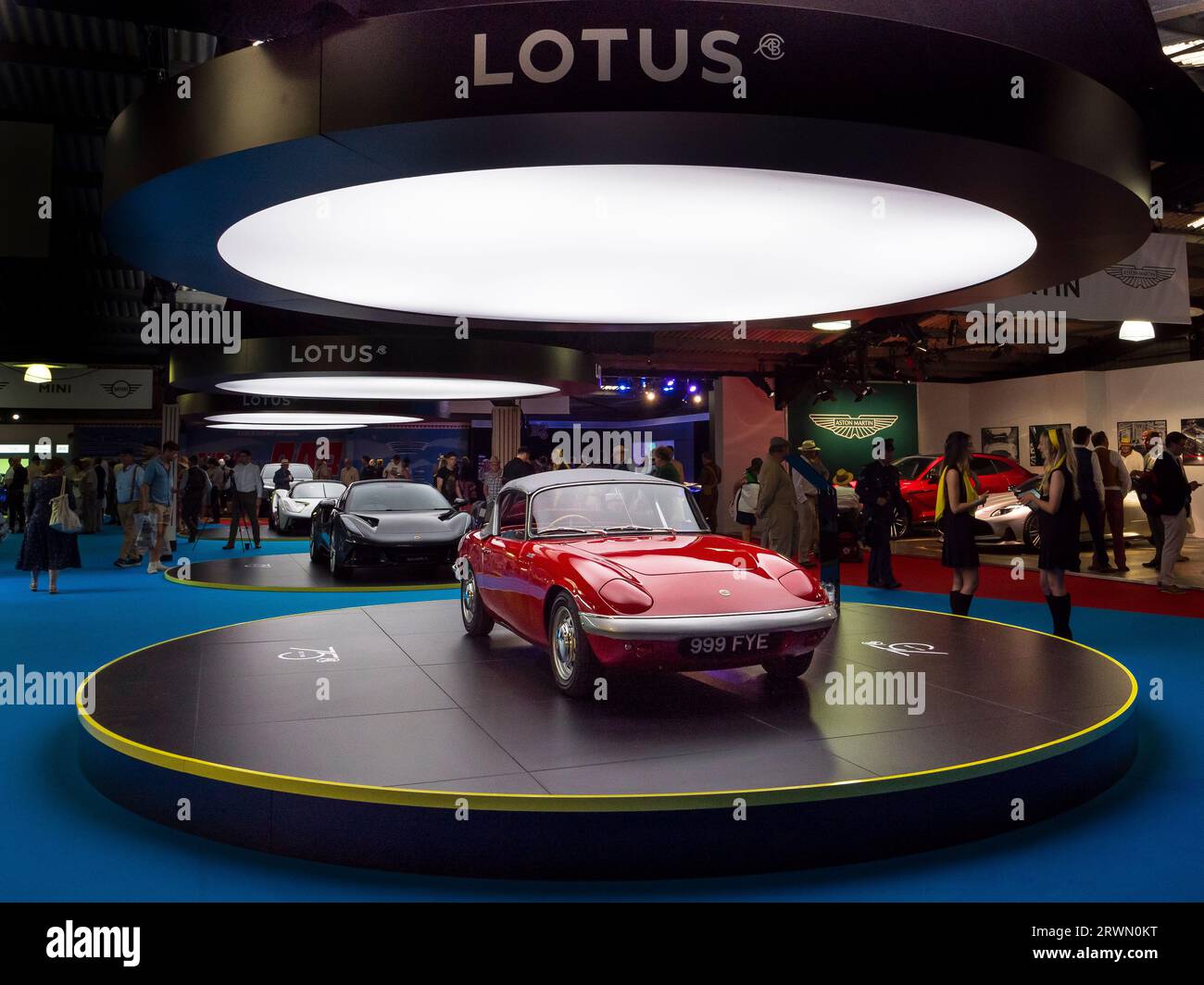 Lotus display in the 'Earls Court Motor show' at the Goodwood Revival ...