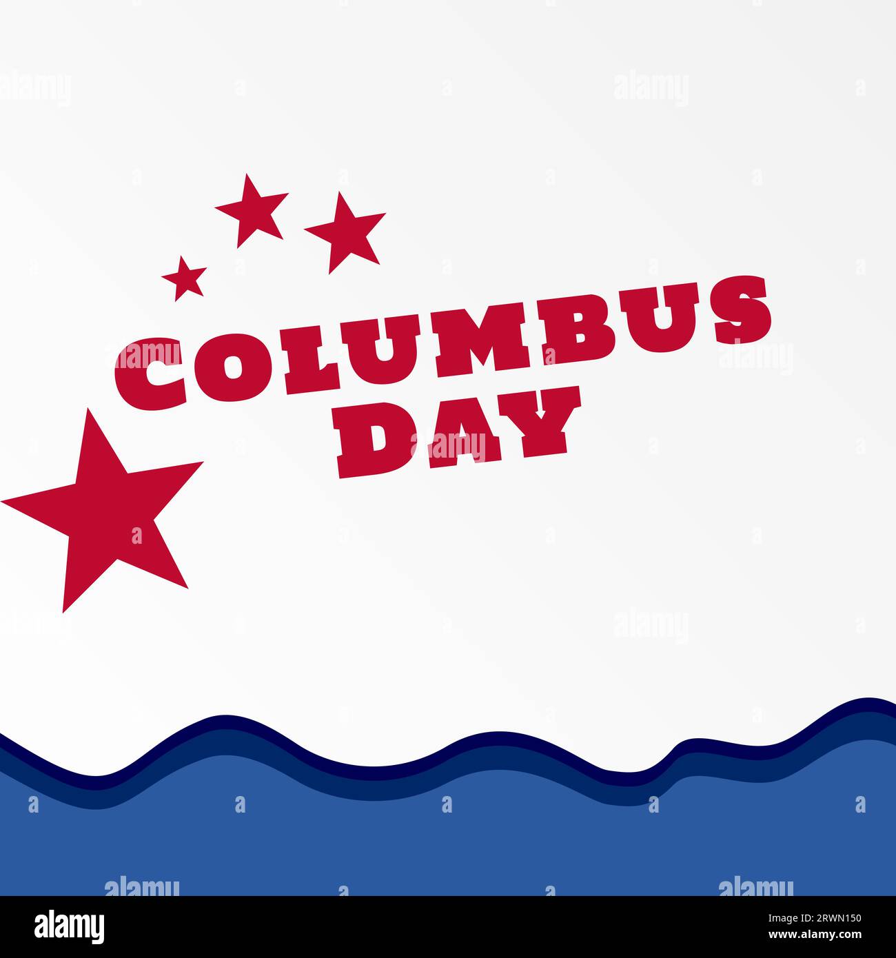 Columbus day celebration design template vector for greeting, banner ...