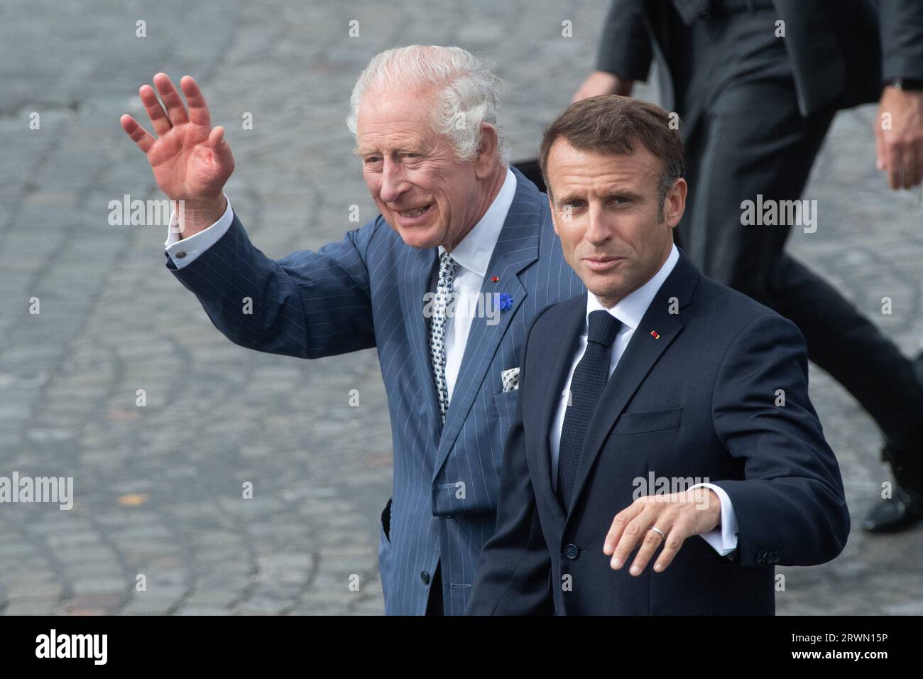 Paris, France. 20th Sep, 2023. King Charles III and President of France ...
