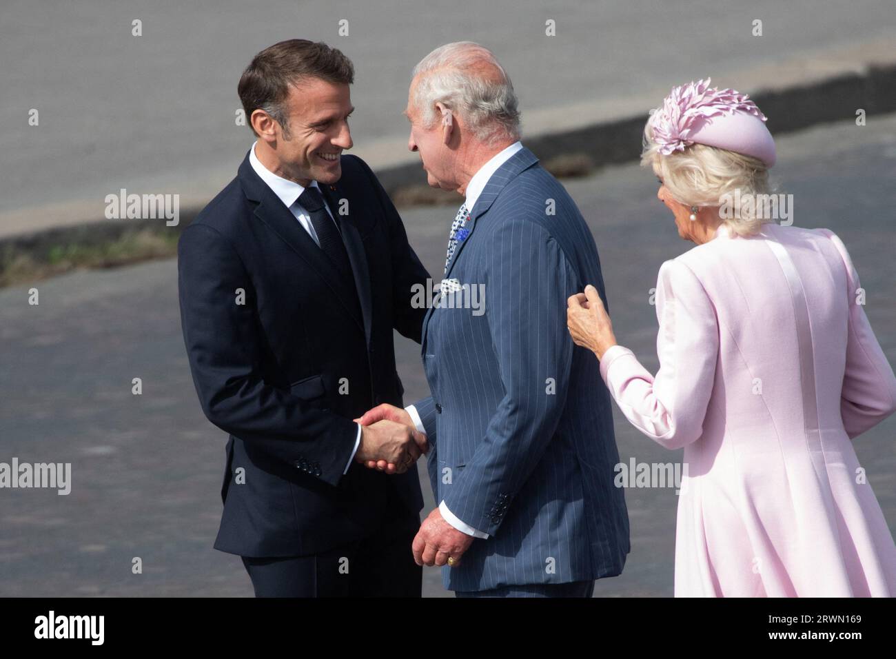 Paris, France. 20th Sep, 2023. King Charles III and President of France ...