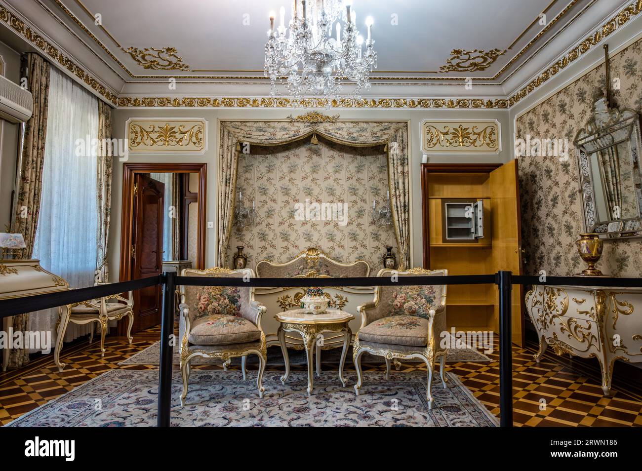 BUCHAREST, ROMANIA 2022: The Ceausescu Palace Spring Palace. house of ...