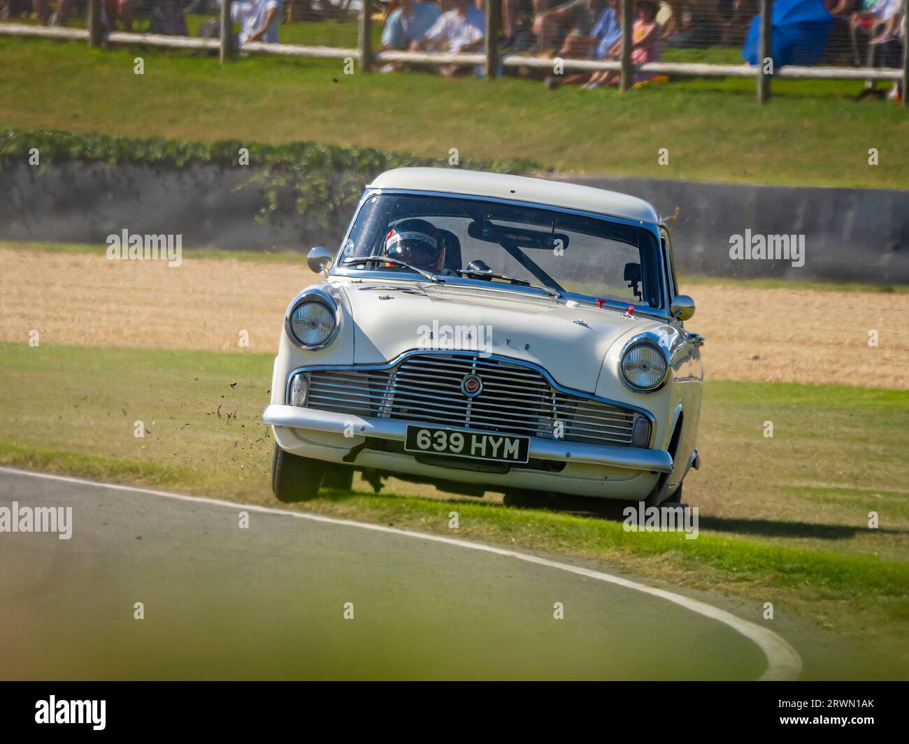Ford Zephyr in the St Mary's Trophy race at the Goodwood Revival, West ...