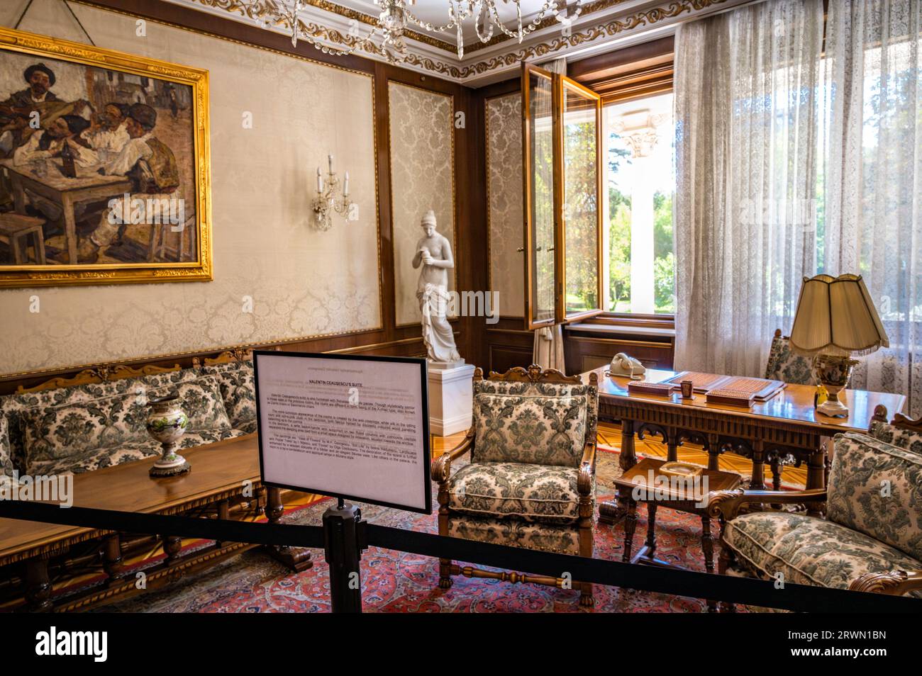 BUCHAREST, ROMANIA 2022: The Ceausescu Palace Spring Palace. house of ...