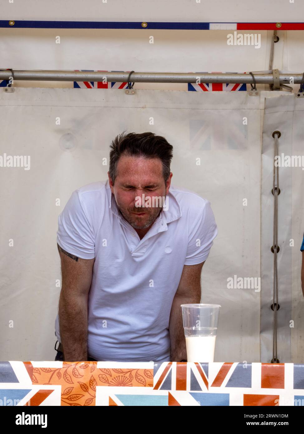 Chilli eating competition at The Great British Food Festival at ...