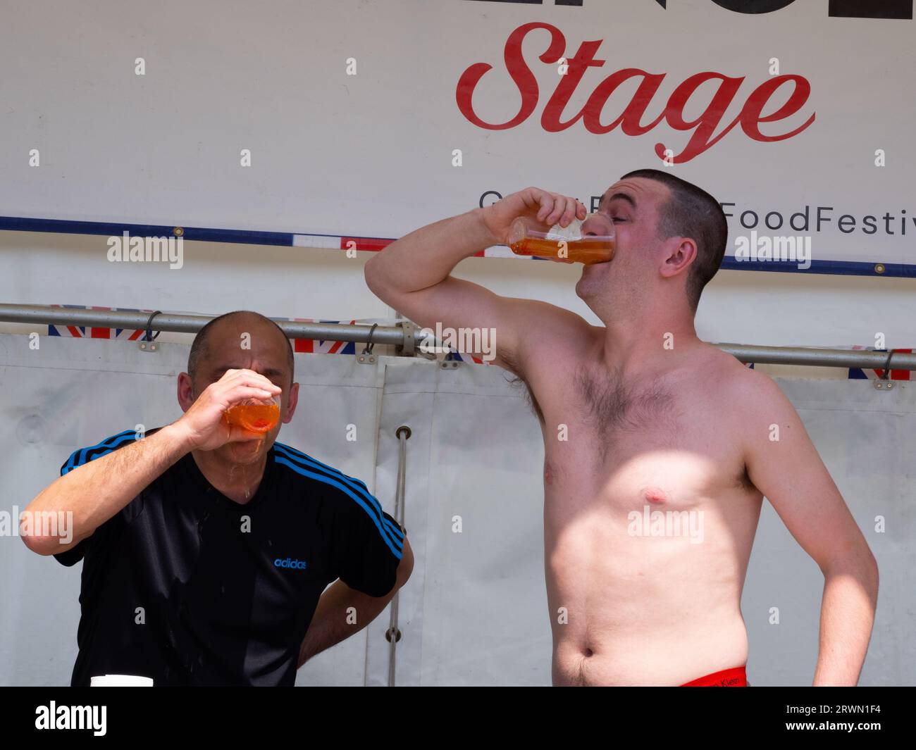 Chilli eating competition at The Great British Food Festival at ...