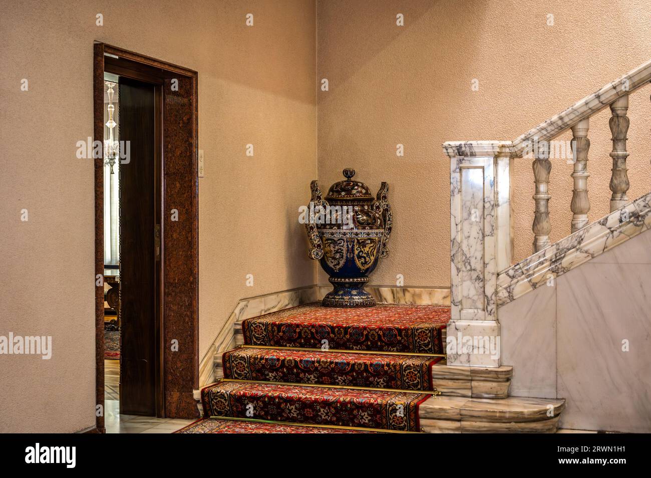 BUCHAREST, ROMANIA 2022: The Ceausescu Palace Spring Palace. house of ...