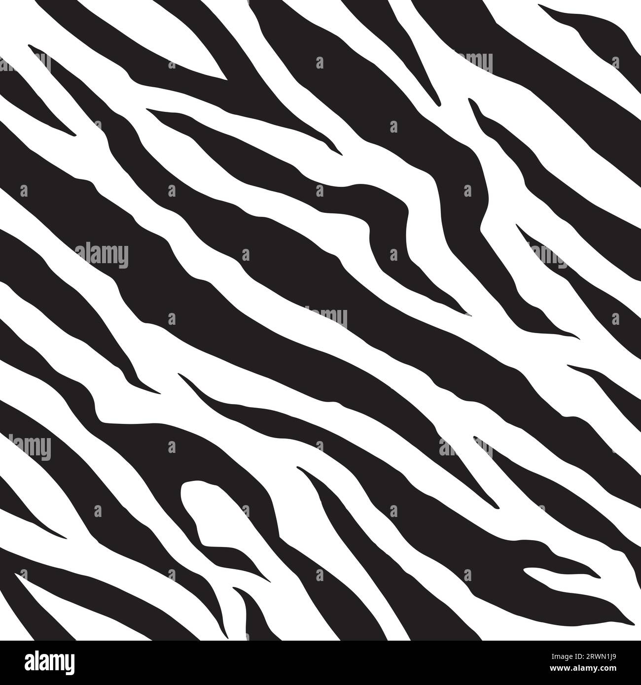 Vector Illustration of Tiger Print Seamless Animal Pattern Wallpaper ...