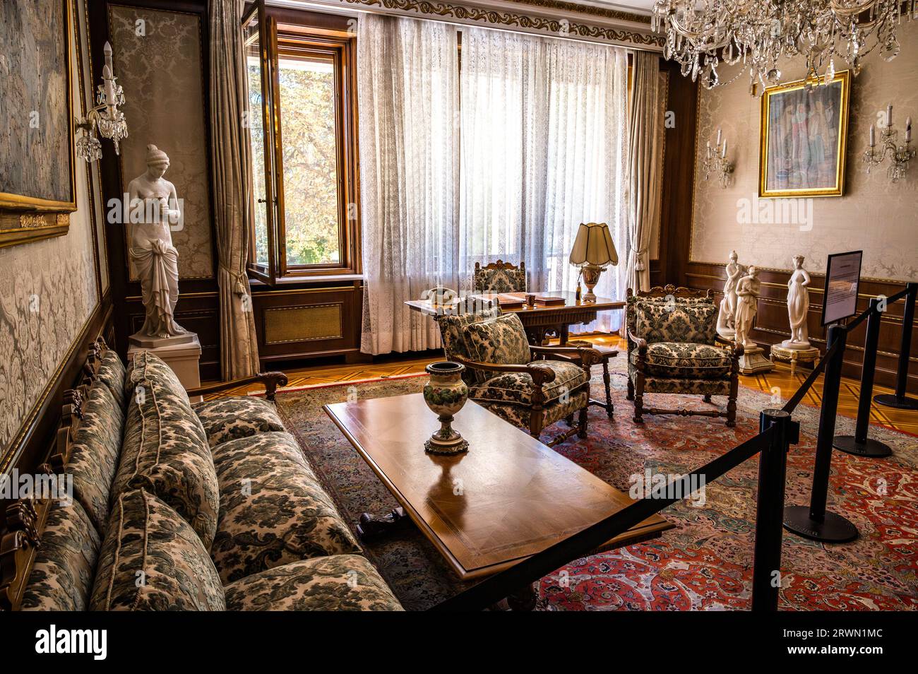 BUCHAREST, ROMANIA 2022: The Ceausescu Palace Spring Palace. house of ...