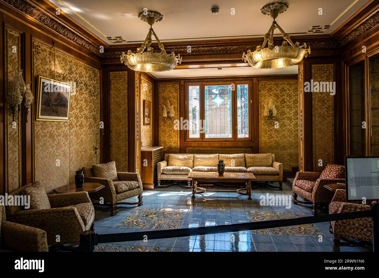 BUCHAREST, ROMANIA 2022: The Ceausescu Palace Spring Palace. house of ...