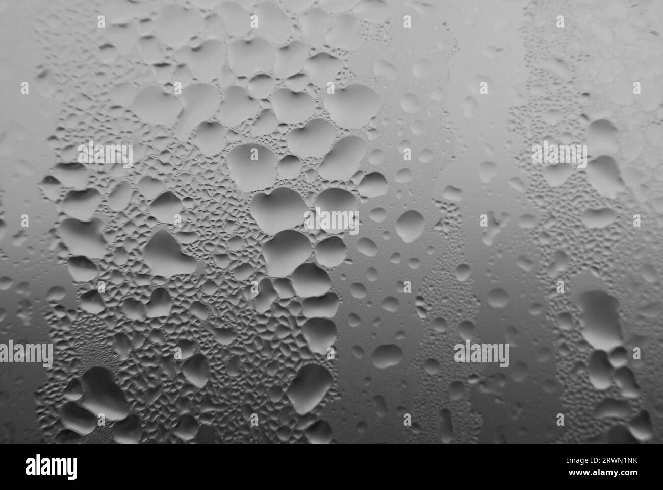 abstract water droplets formed after rain Stock Photo - Alamy