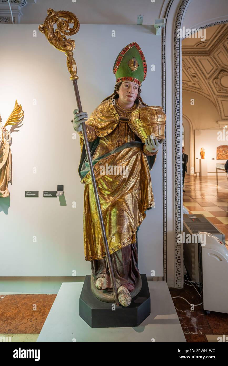 St. Rupert Statue at Cathedral Museum part of DomQuartier Museums ...