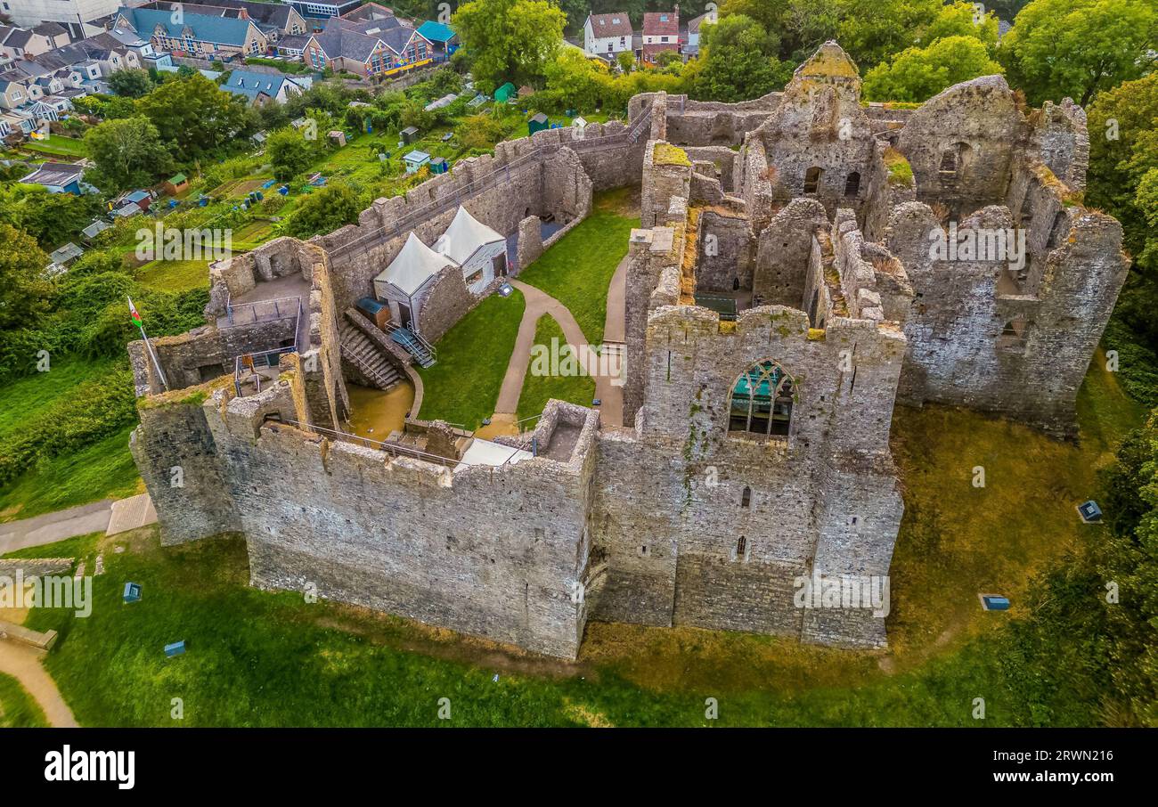 Oystermouth Castle, Swansea, Wales, UK Stock Photo - Alamy