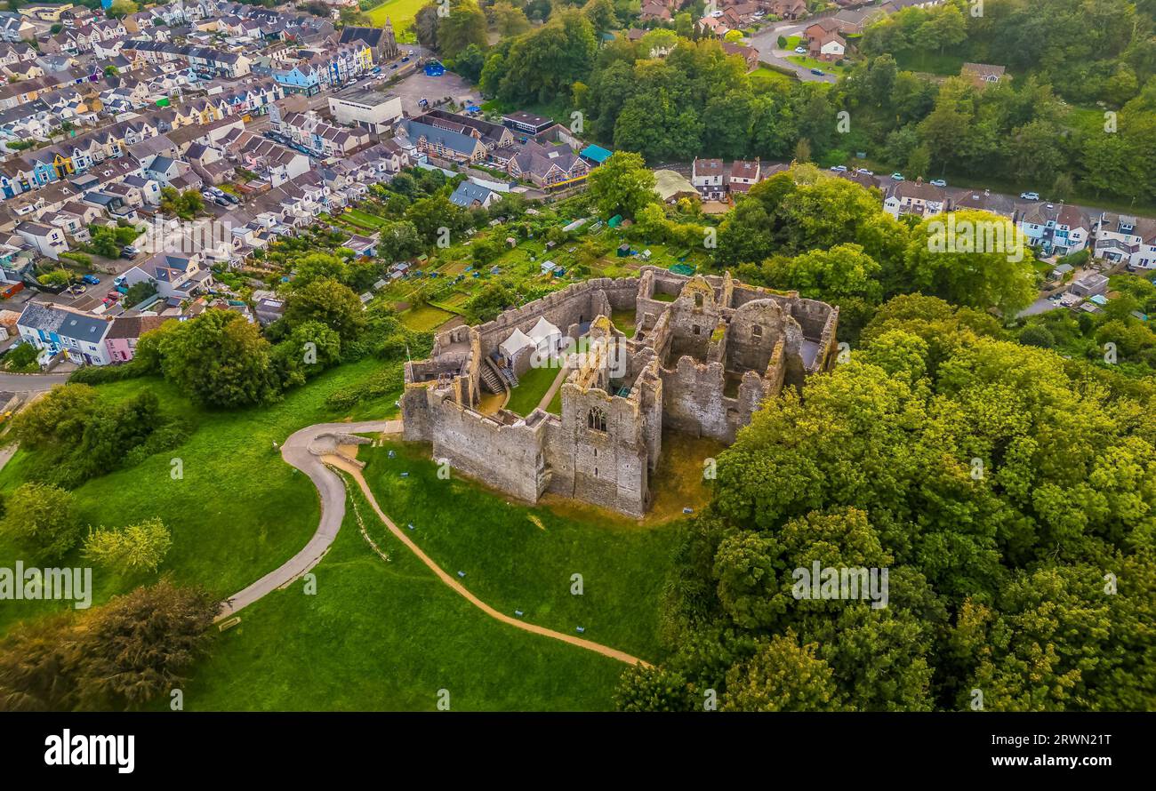 Oystermouth Castle, Swansea, Wales, UK Stock Photo - Alamy