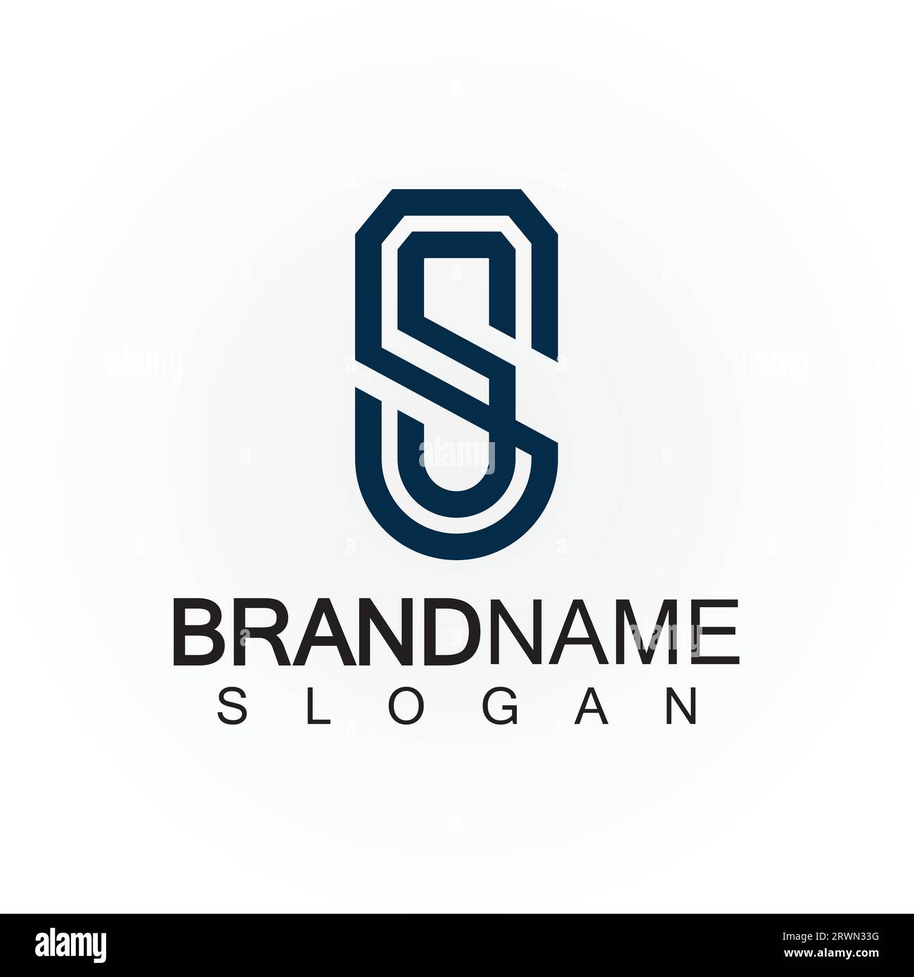 Ss minimal logo design hi-res stock photography and images - Alamy