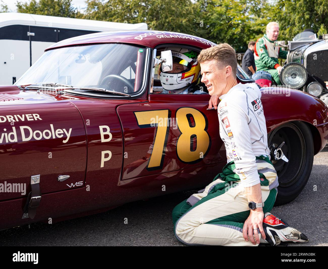 BTTC racing driver Rory Butcher on a testing day at the Goodwood motor ...