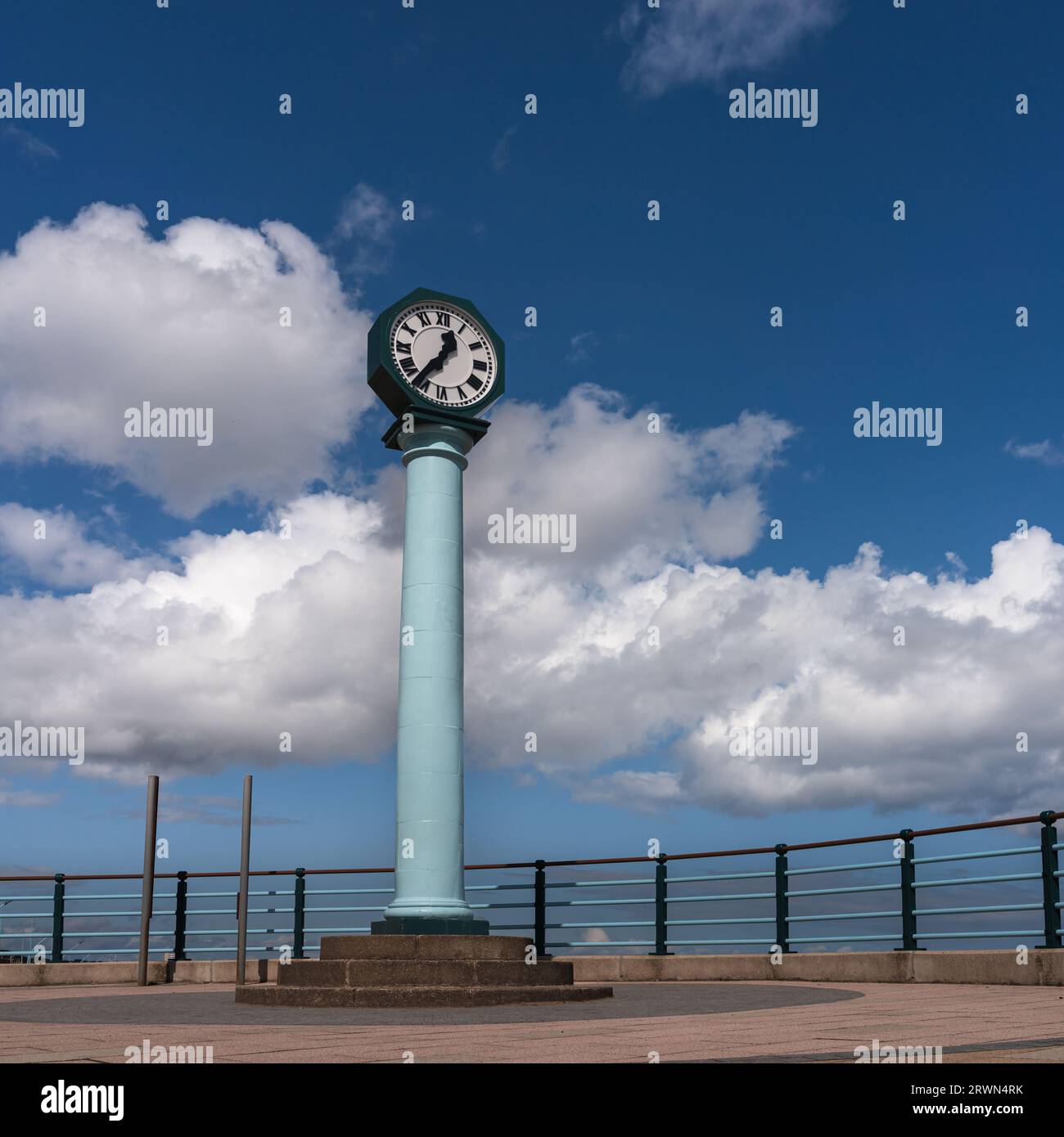 The 1933 restored Grants Clock, damaged by Storm Arwen, on the South ...