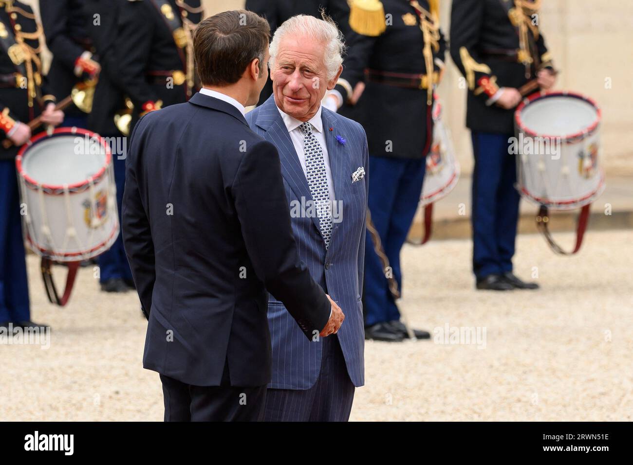 Paris, France. 20th Sep, 2023. King Charles III and French President ...