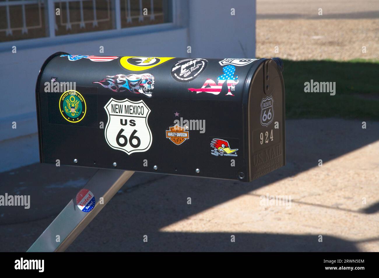 a traditional mail box in tucumcari new mexico on route 66 usa Stock ...