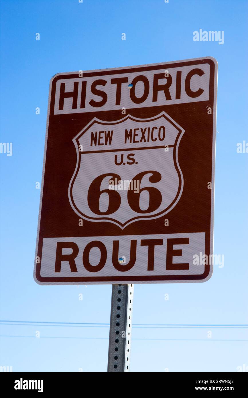 New mexico route 66 sign hi-res stock photography and images - Alamy