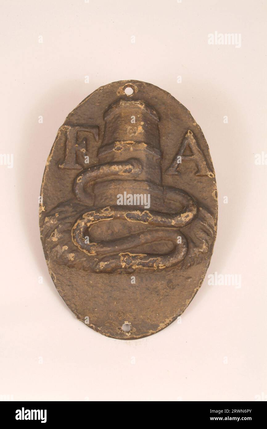 Fire mark. Fire Association of Philadelphia. 2005.0233.0392 Stock Photo ...