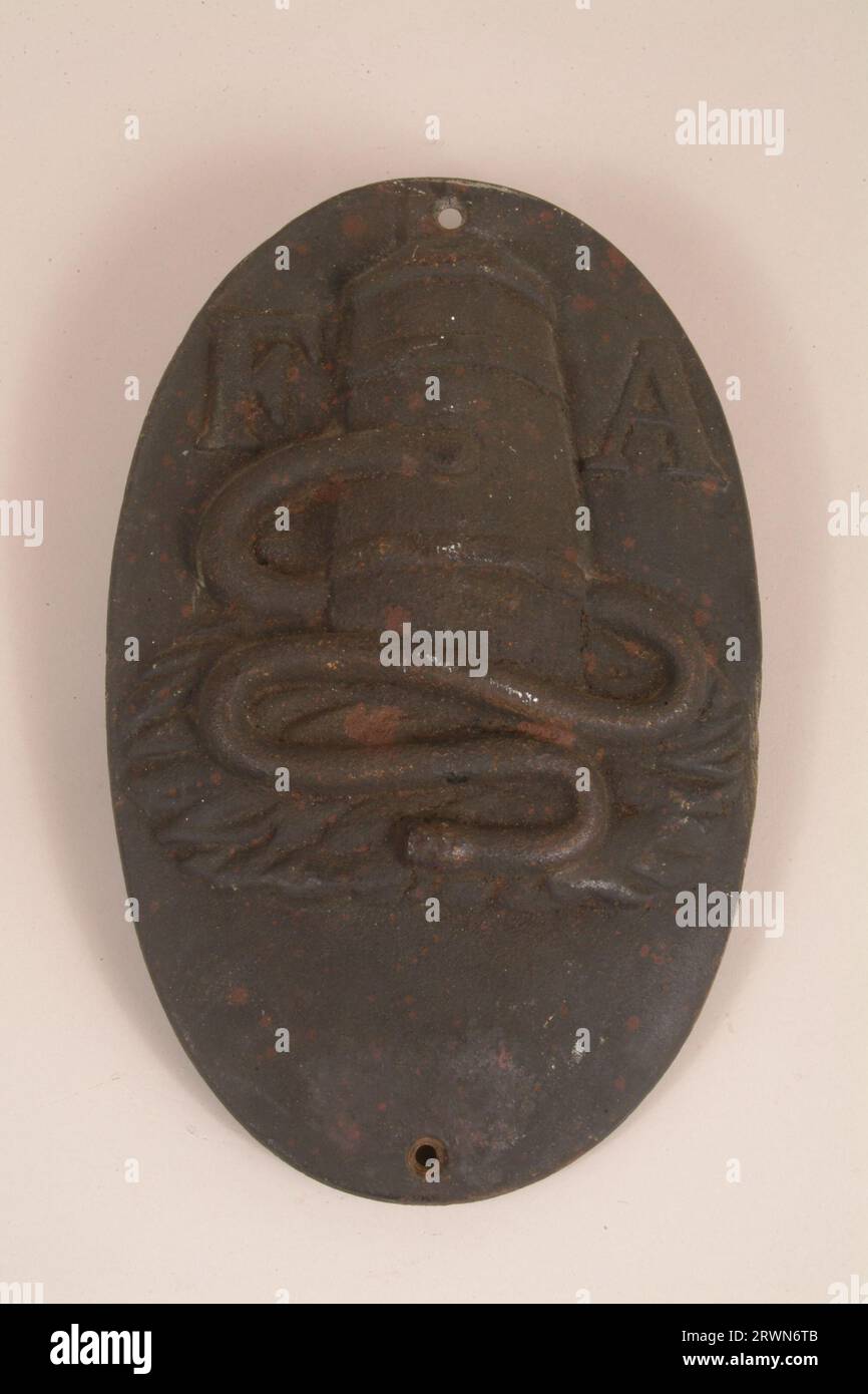 Fire mark. Fire Association of Philadelphia. 2005.0233.0409 Stock Photo ...