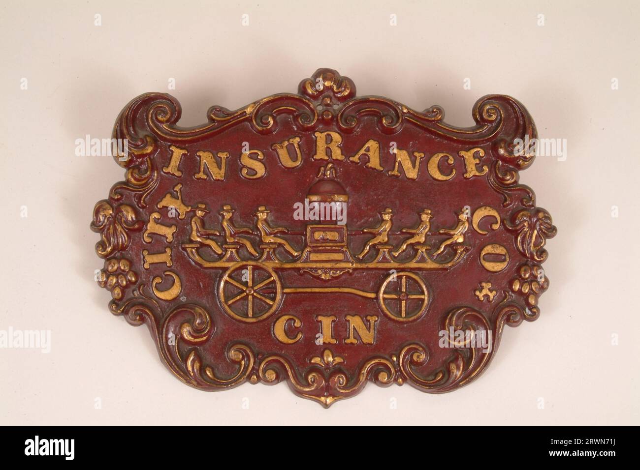 Fire mark. City Insurance Company. 2005.0233.0463 Stock Photo - Alamy