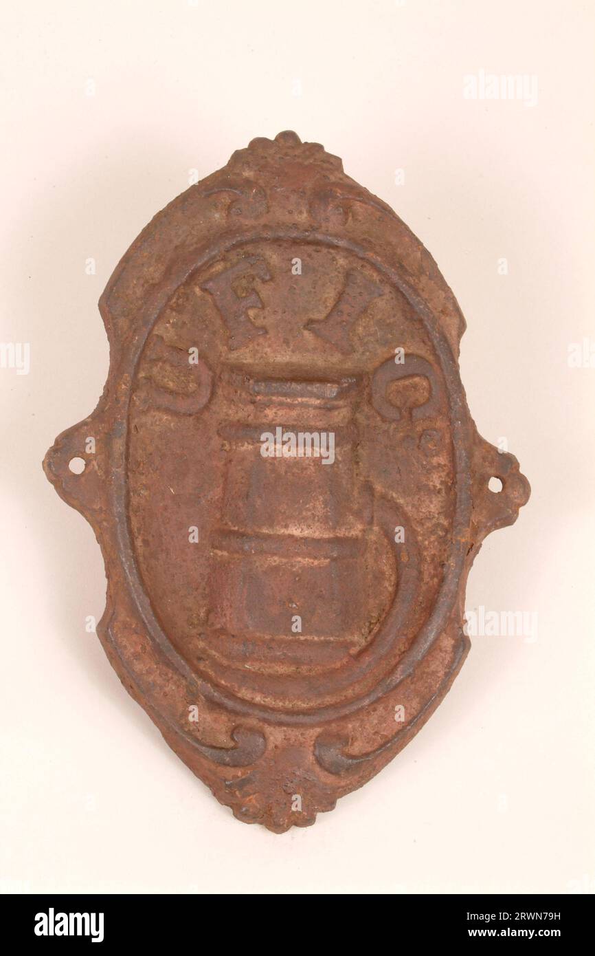 Fire mark. Union Fire Insurance Company. 2005.0233.0537 Stock Photo - Alamy