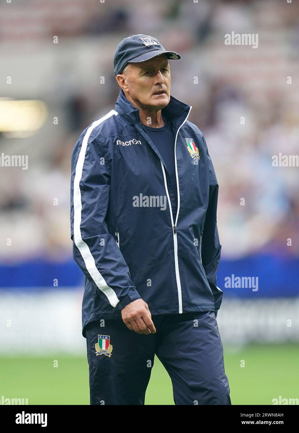 Italy head coach Kieran Crowley before the Rugby World Cup 2023, Pool A ...