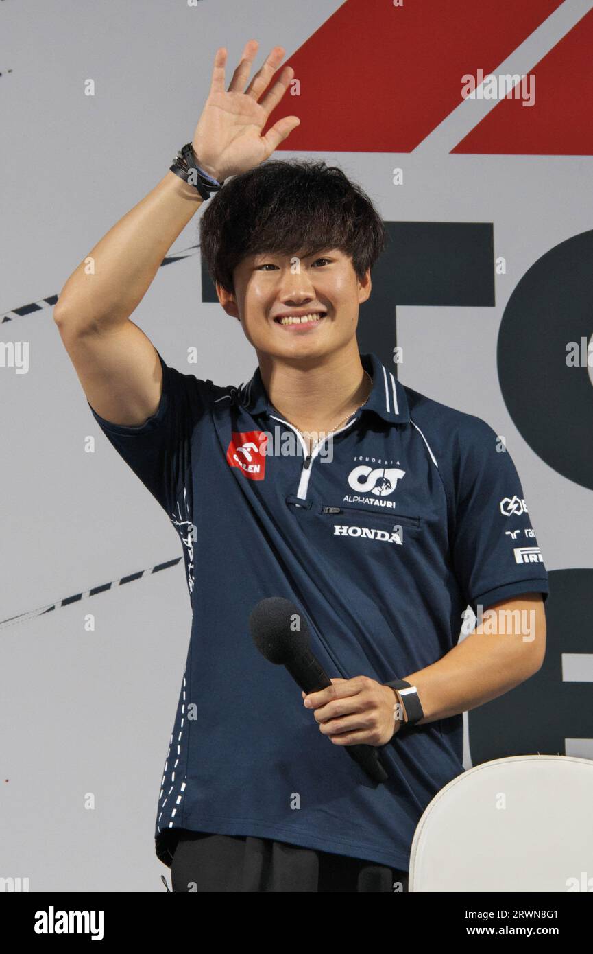 Tokyo, Japan. 20th Sep, 2023. F1 driver Yuki Tsunoda attends an event ...