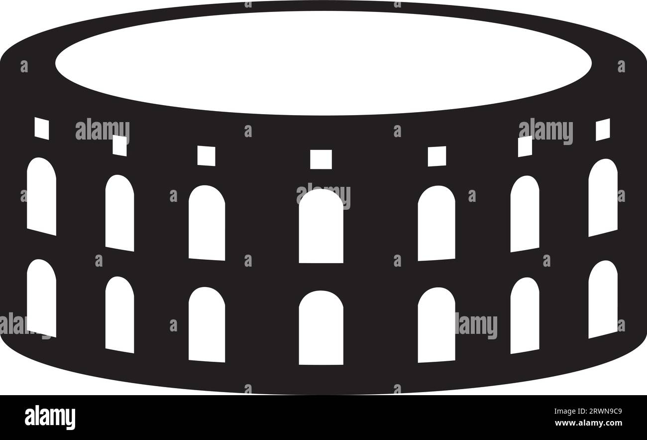 Amphitheater at pula Stock Vector Images - Alamy