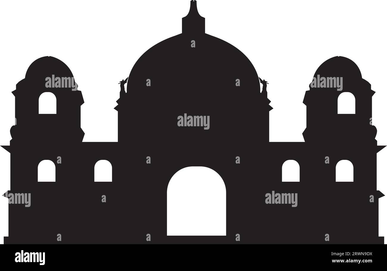 Simple black flat drawing of the BERLINER CATHEDRAL DOM, BERLIN Stock Vector Image & Art - Alamy
