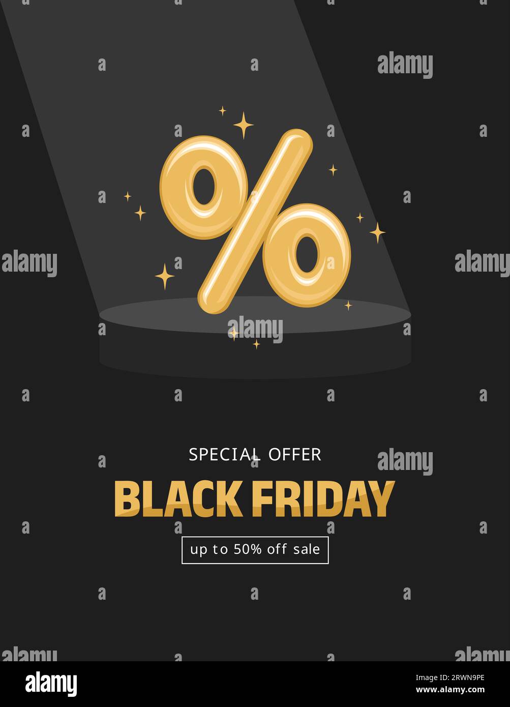 Black friday text advertising sign Stock Vector Images - Alamy