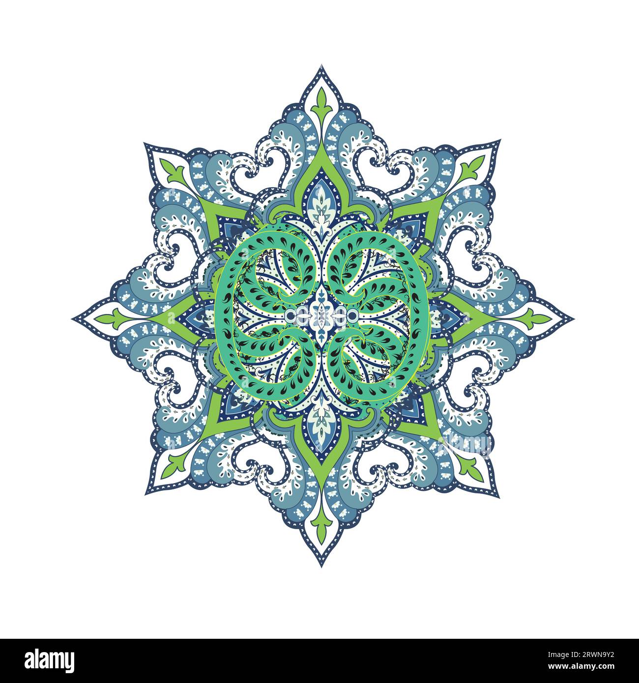 Vibrant blue floral Stock Vector Images - Alamy