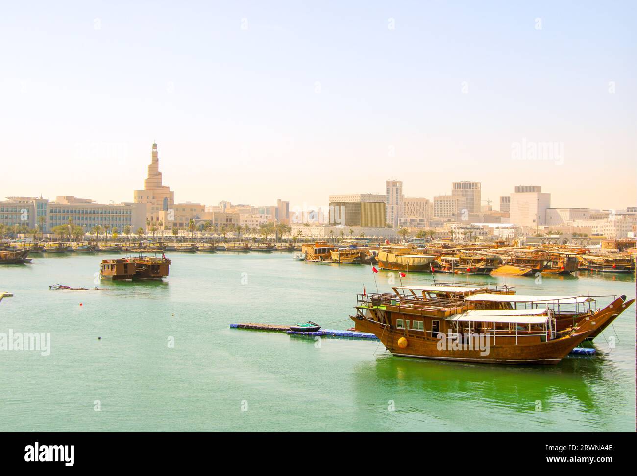 Port skyline doha qatar hi-res stock photography and images - Alamy