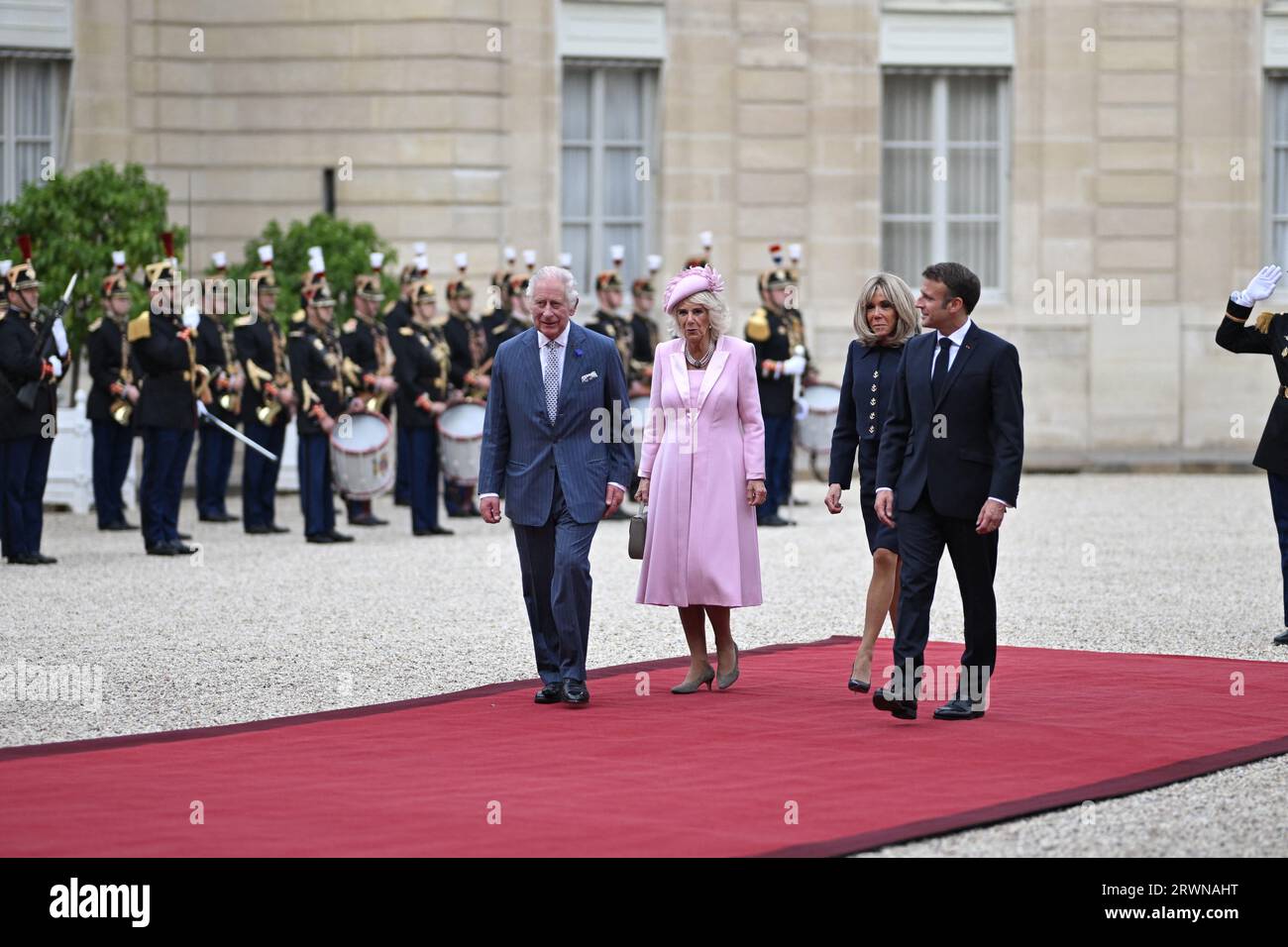 Paris, France. 20th Sep, 2023. King Charles III, Queen Camilla, French ...