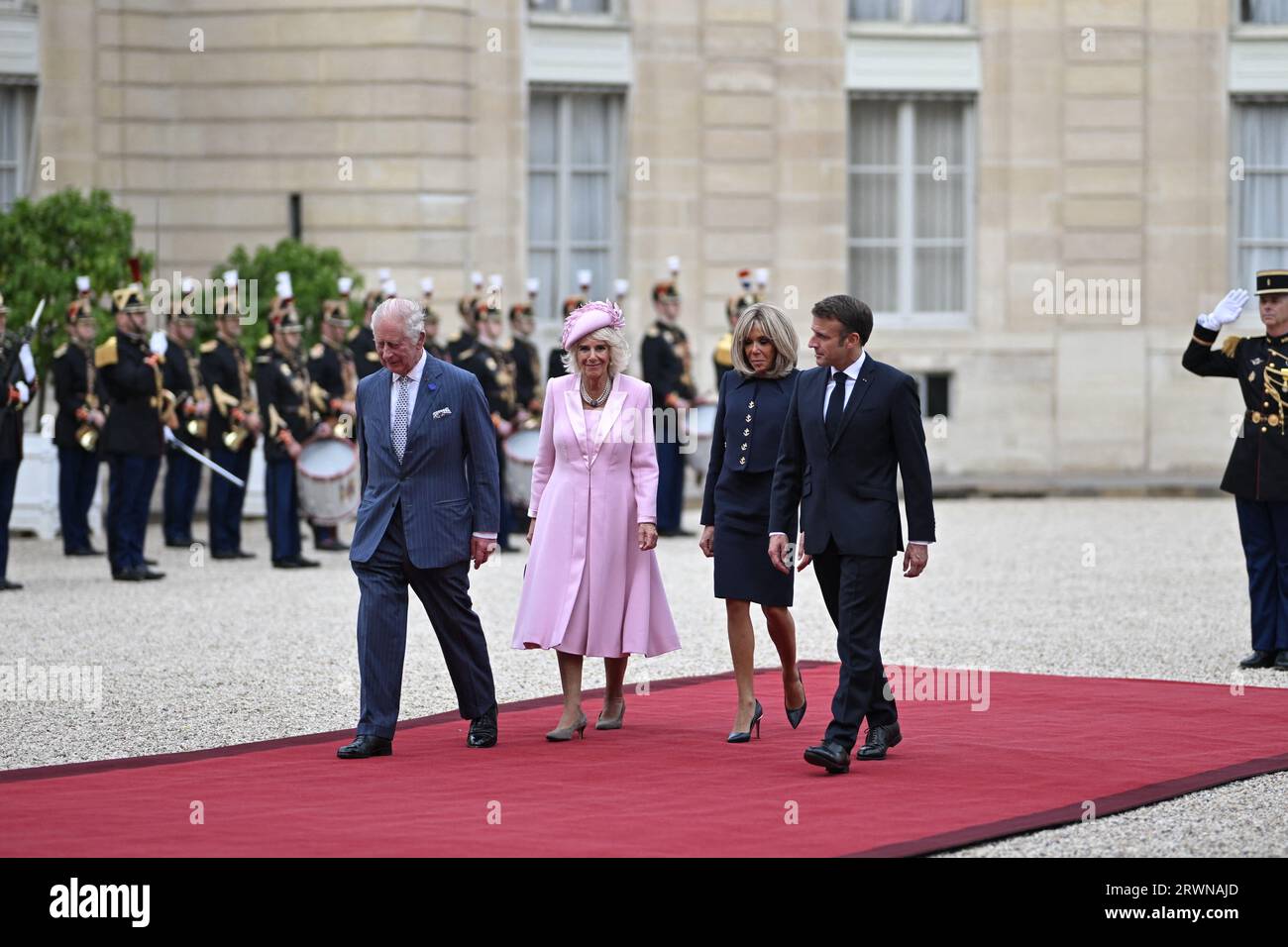 Paris, France. 20th Sep, 2023. King Charles III, Queen Camilla, French ...