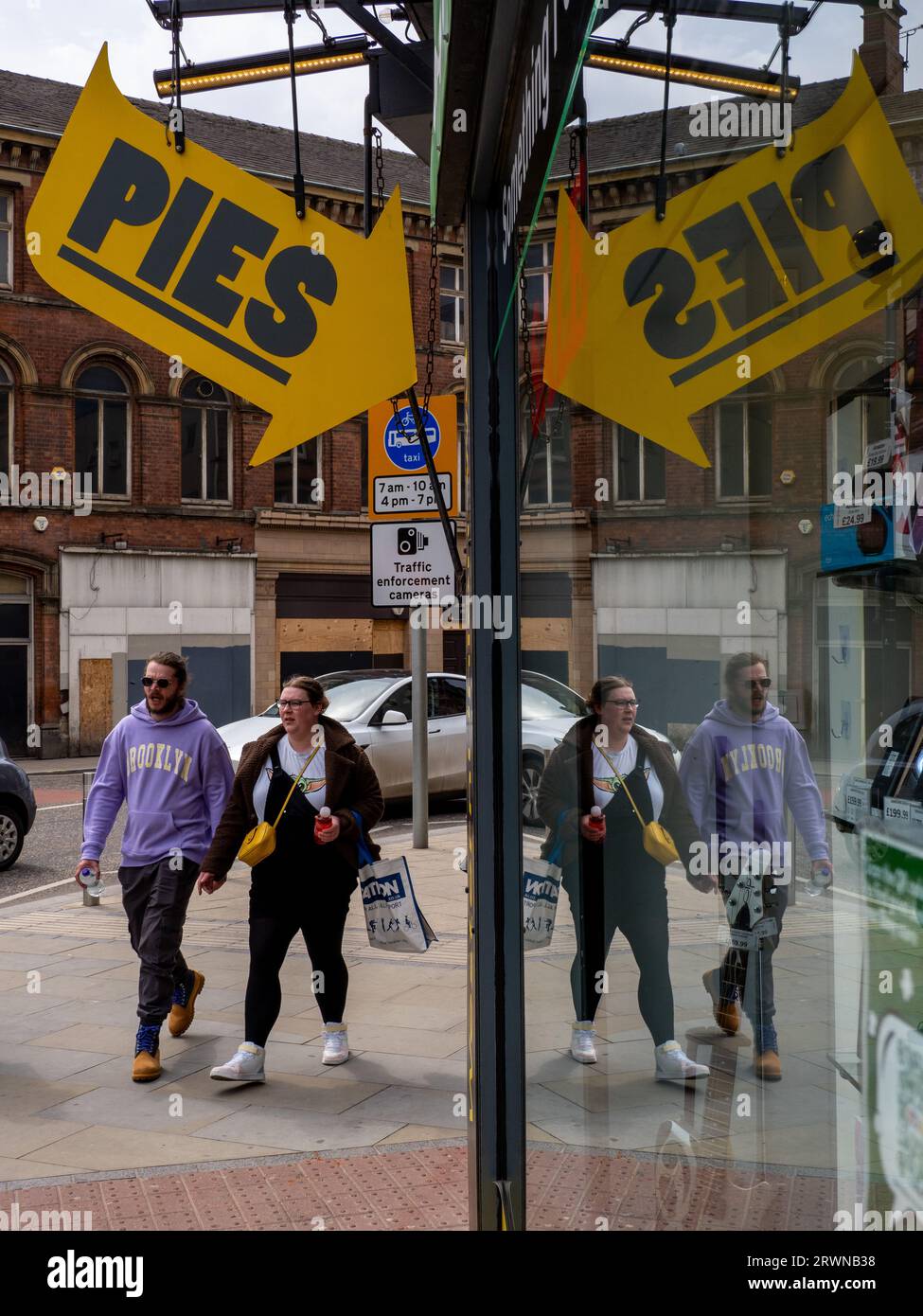 Street scene in the city of Leeds, UK Stock Photo - Alamy